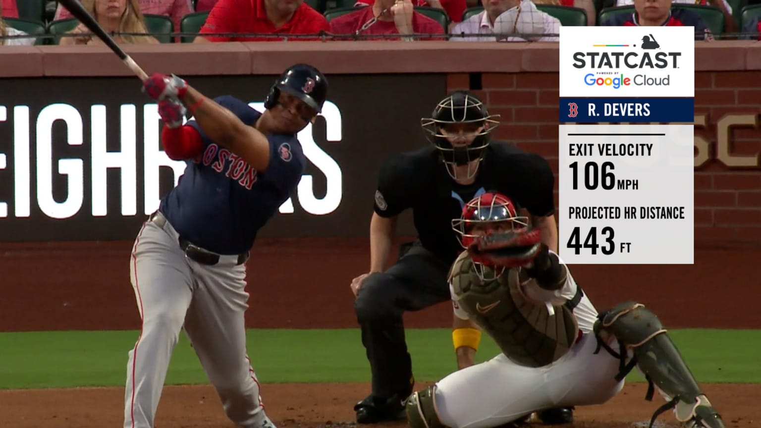 Rafael Devers hits 443-foot home run | 05/17/2024 | San Francisco Giants