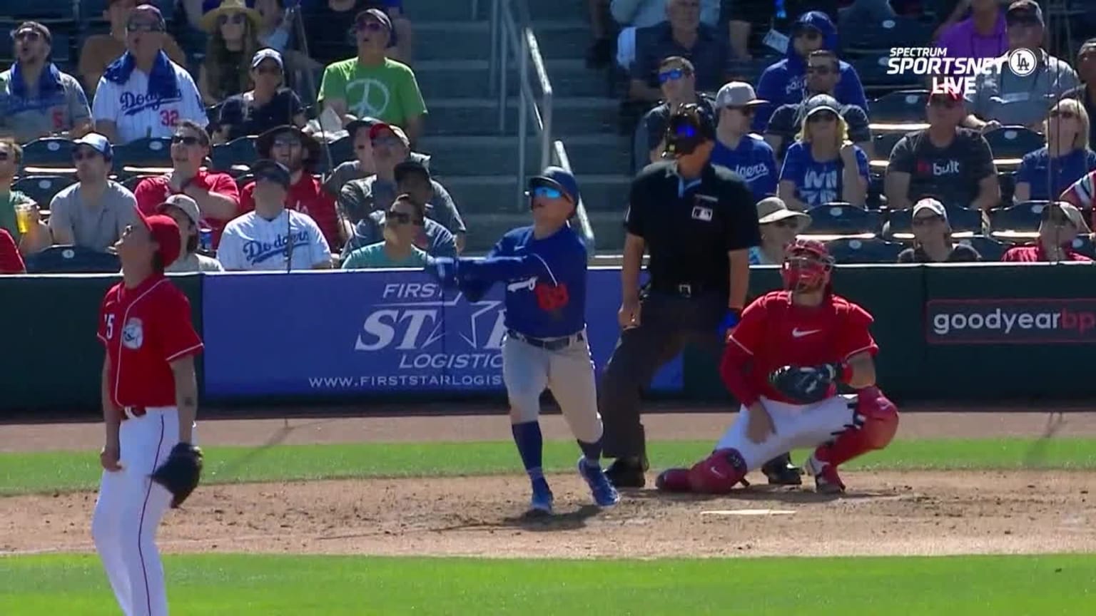 Ryan Ward's solo homer in the 5th inning | 03/12/2023 | Los Angeles Dodgers