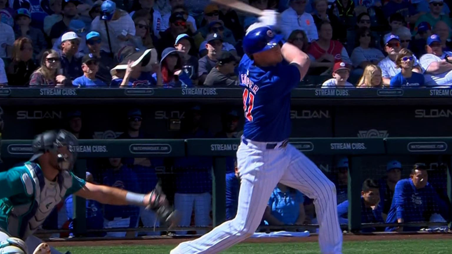 Garrett Cooper drives a three-run home run in the 1st | 03/08/2024 ...