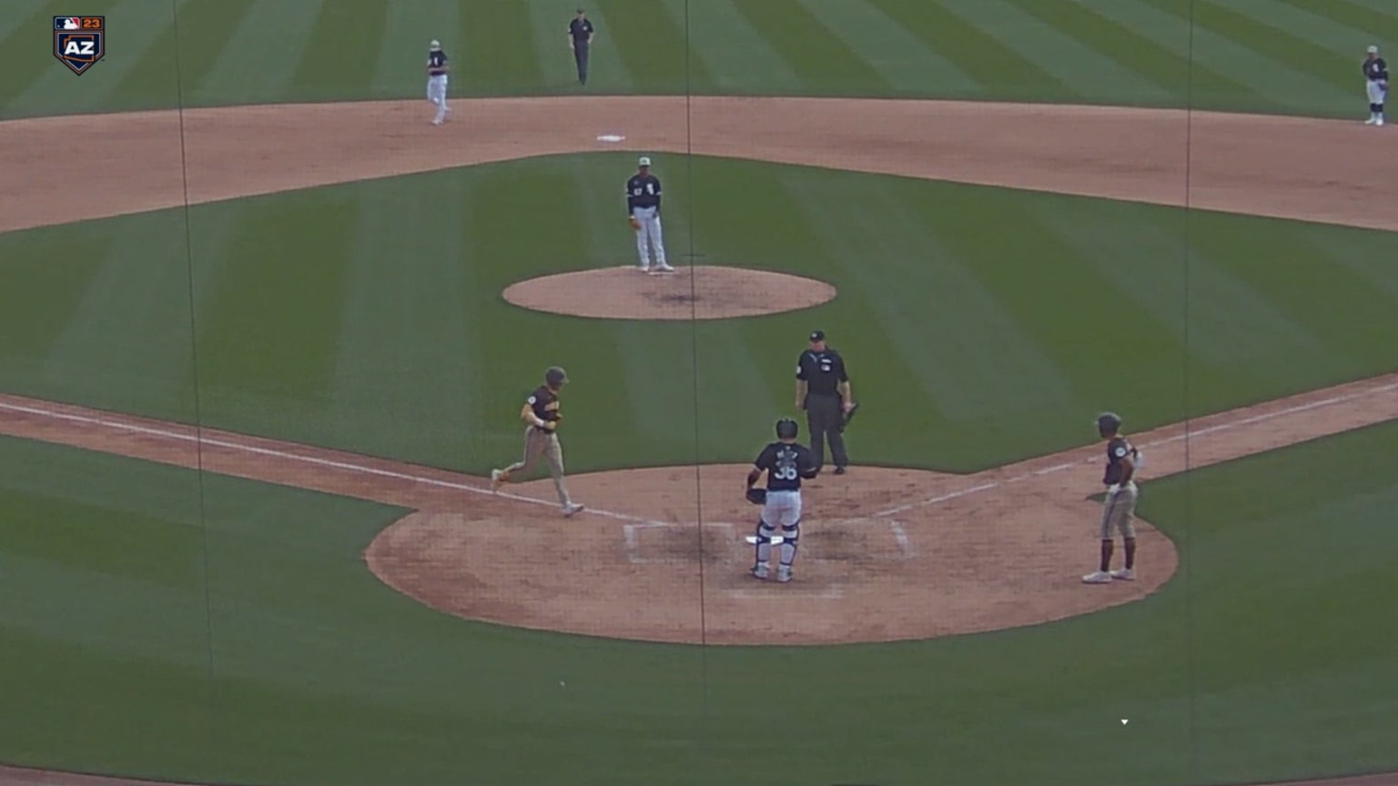 Brett Sullivan's two-run homer to right field | 02/28/2024 | San Diego ...