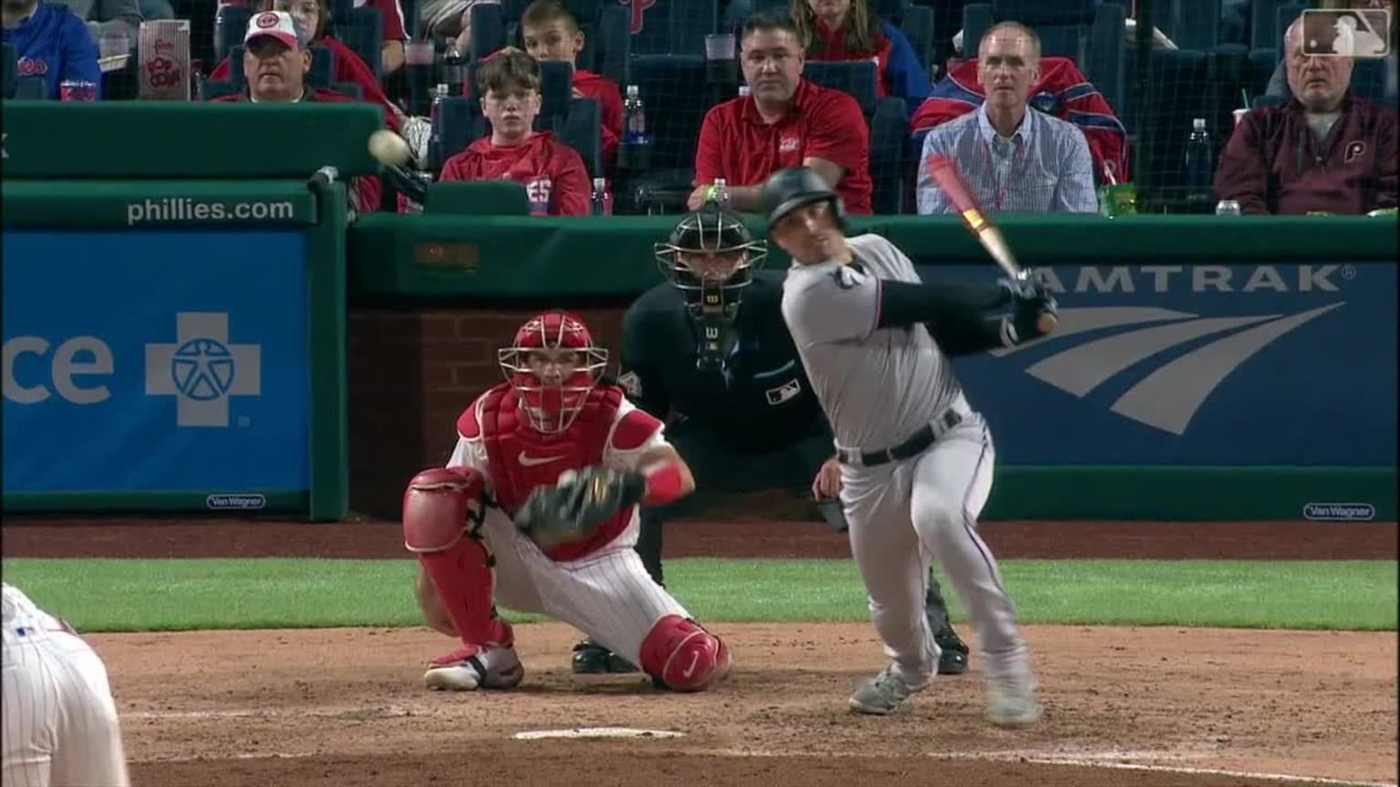 Nick Fortes knocks an RBI single to center field | 04/11/2023 | MLB.com