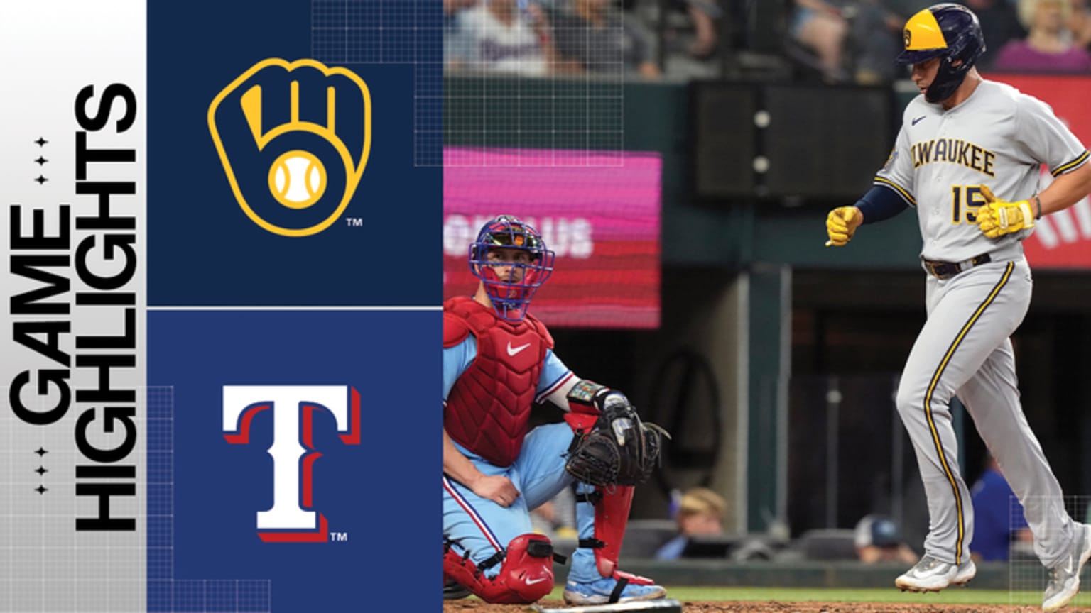 Houser and Taylor fuel Brewers' 6-2 win over Rangers | 08/20/2023 ...