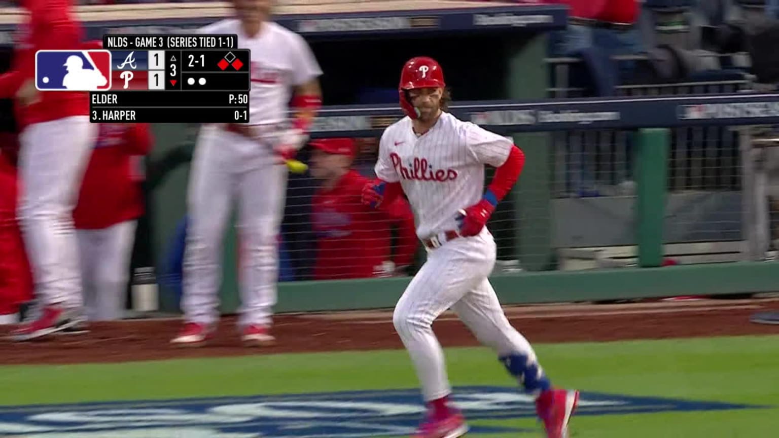 Listen to this alternate call of Bryce Harpers homer | 10/12/2023 | New ...