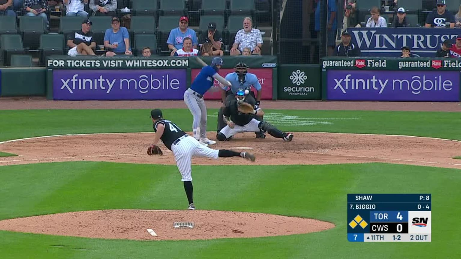 Cavan Biggio smacks a two-run double to left field | 07/06/2023 ...