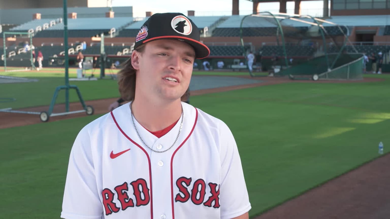 Nathan Hickey talks about focusing on his defense | 10/04/2023 | Boston ...