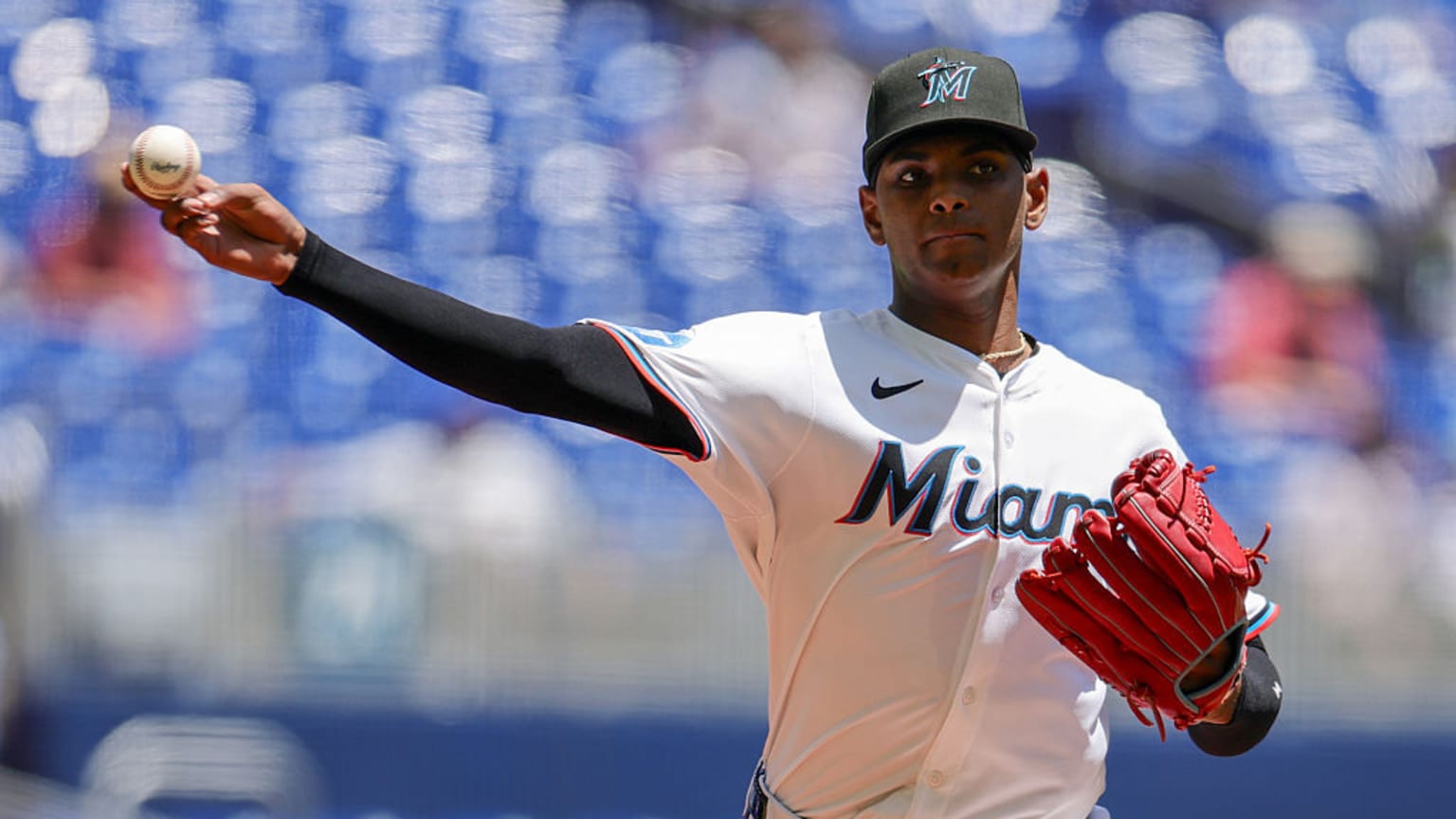 Edward Cabrera K's Corbin Carroll | 04/17/2025 | Miami Marlins