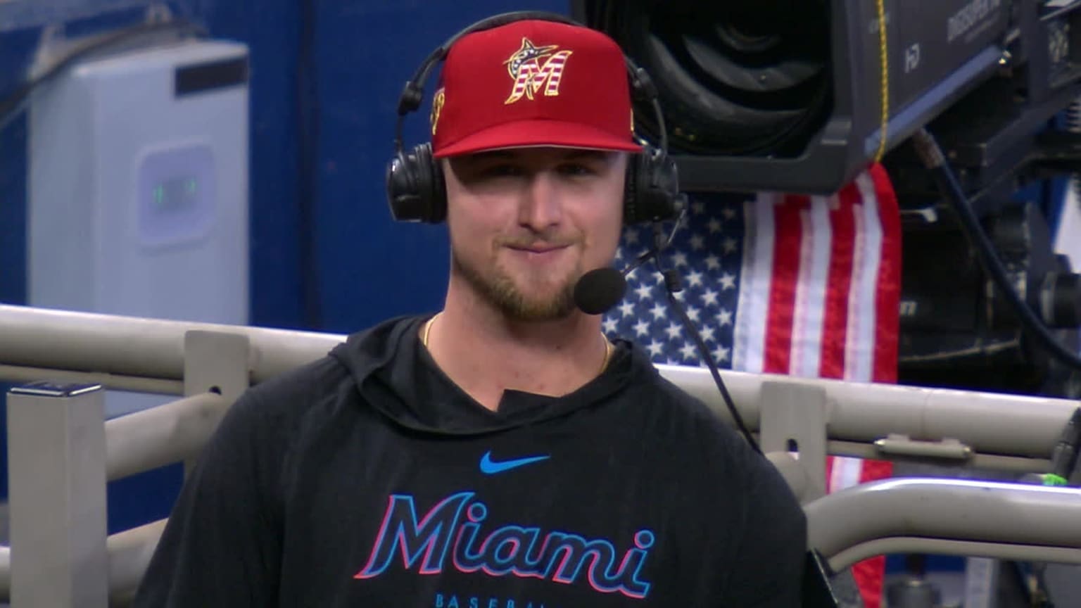 Marlins booth interviews starter Braxton Garrett | 07/04/2023 | Miami ...