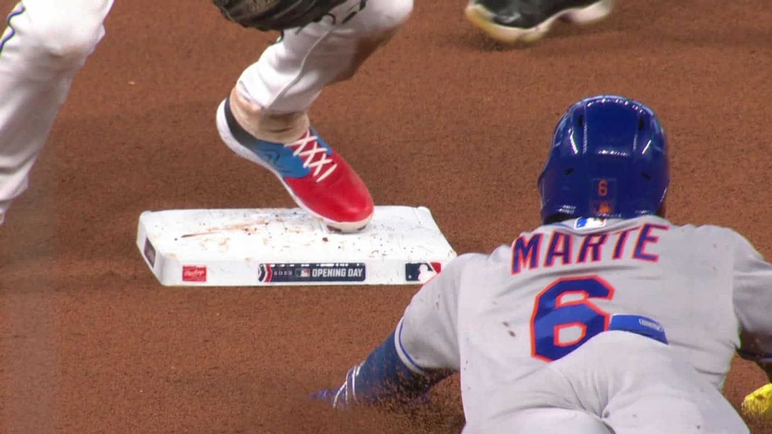 Marte steals second base for his first of the year | 03/30/2023 | New ...