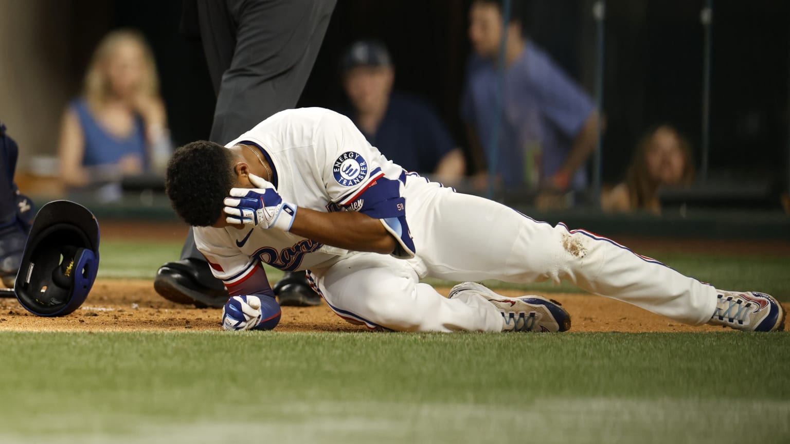 Marcus Semien remains in the game after HBP | 07/26/2025 | MLB.com