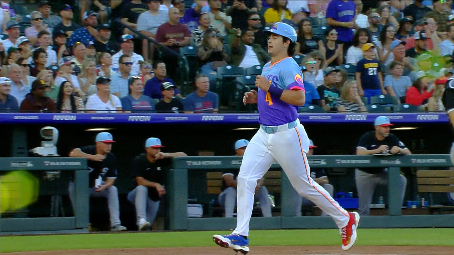 Ryan Ritter reaches on error, as run scores | 07/04/2025 | Colorado Rockies
