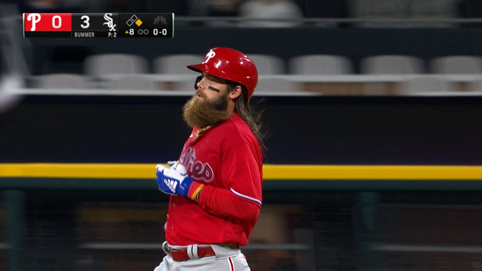 Brandon Marsh breaks up the no-hitter with double | 04/18/2023 ...