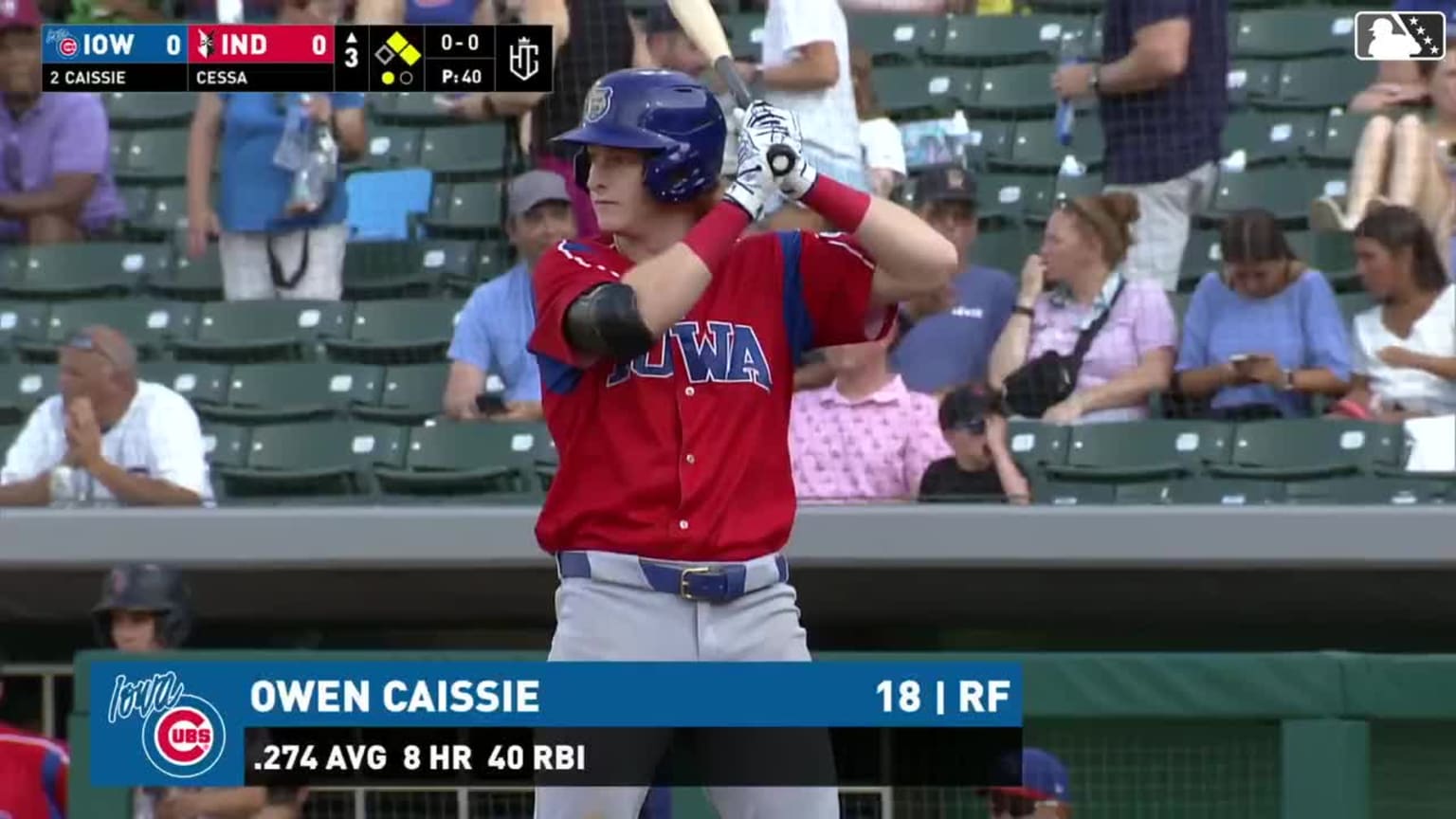 Owen Caissie drives in two with a single | 06/22/2024 | Chicago Cubs