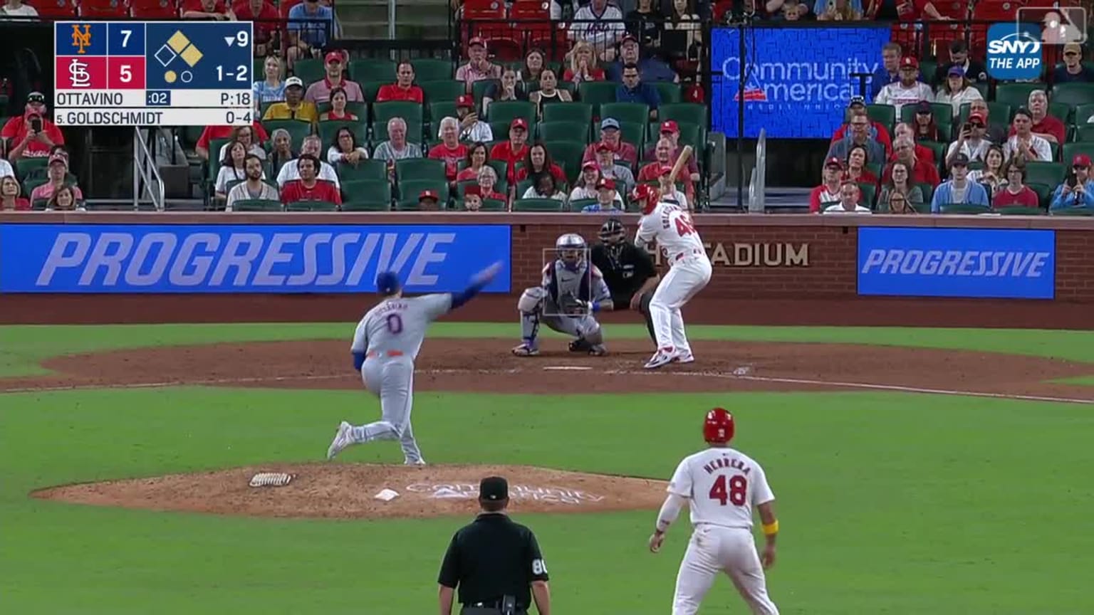 Adam Ottavino K's Paul Goldschmidt on far pitch | 05/07/2024 | MLB.com