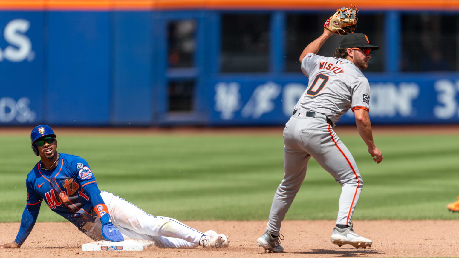 Patrick Bailey nabs Francisco Lindor at second base | 05/26/2024 | San ...