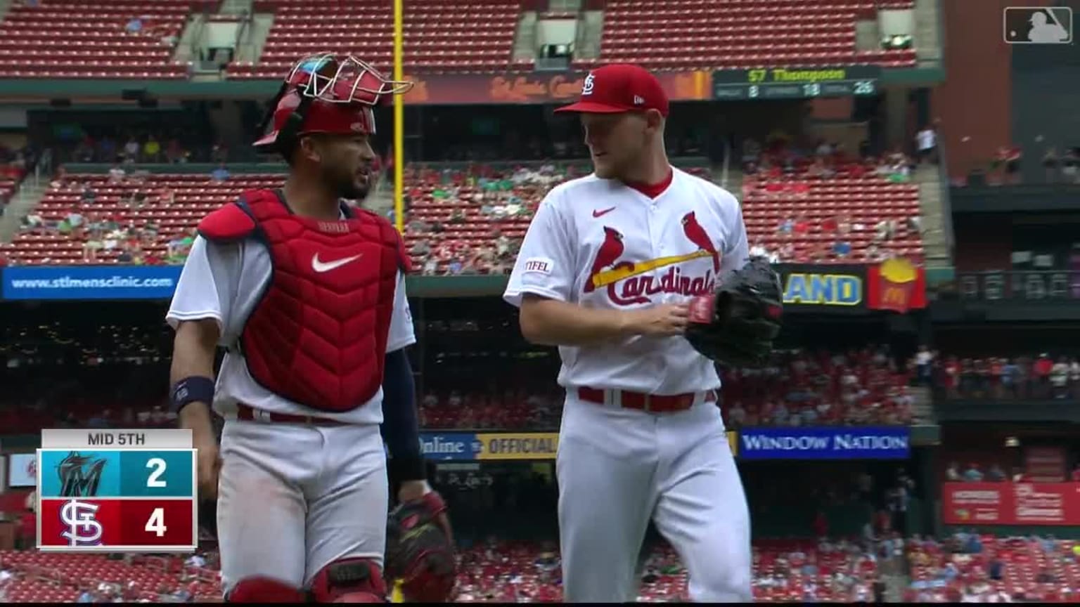 Zack Thompson forces double play to escape jam | 07/19/2023 | St. Louis Cardinals