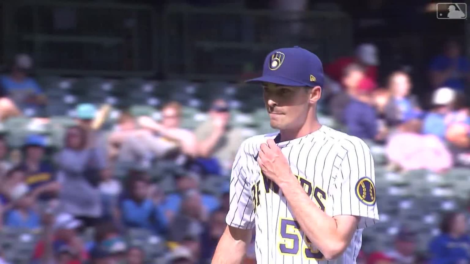 Hoby Milner strikes out Taylor Motter to end the 8th | 04/09/2023 ...