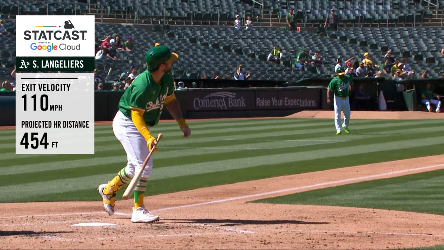Shea Langeliers hits a 454-foot home run | 05/08/2024 | San Francisco ...