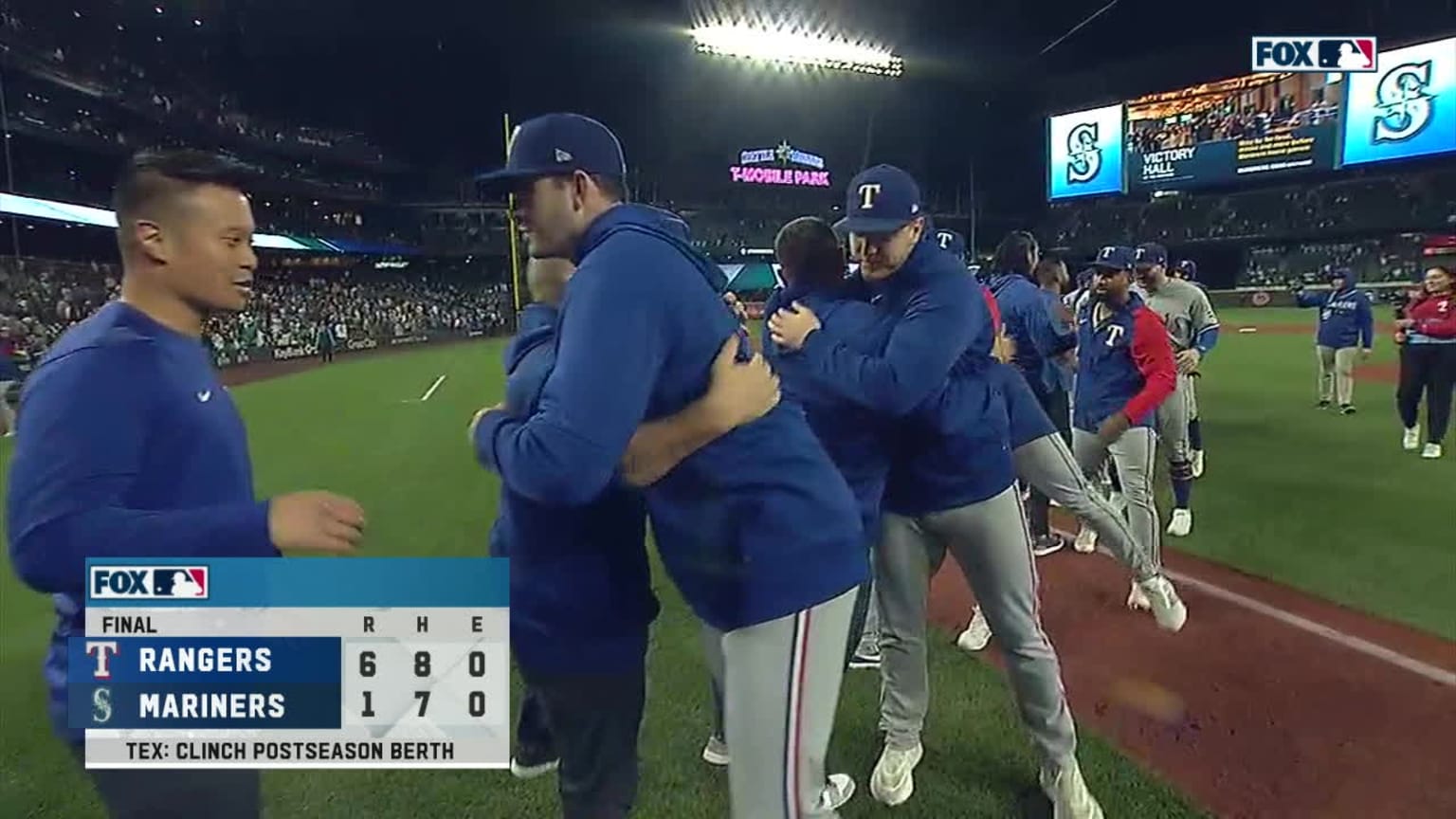 Rangers clinch postseason berth with 6-1 victory | 09/30/2023 | MLB.com