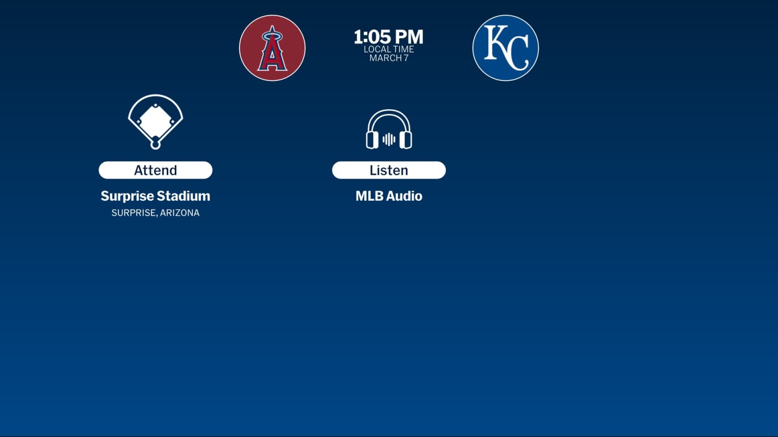 Angels at Royals - March 7, 2025: Tune In | 03/06/2025 | MLB.com