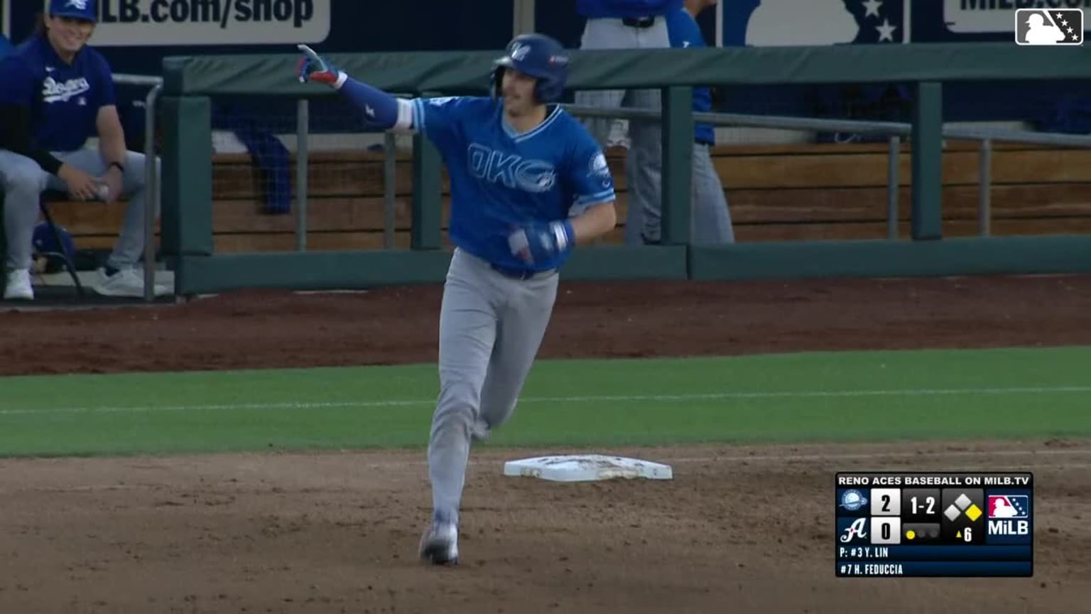 Hunter Feduccia's two-run home run | 07/26/2025 | Los Angeles Dodgers