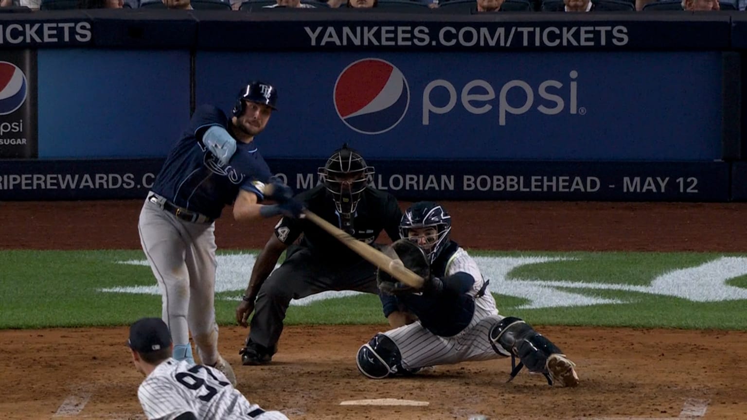 Josh Lowe smacks a 3-run double to right-center field | 05/11/2023 ...