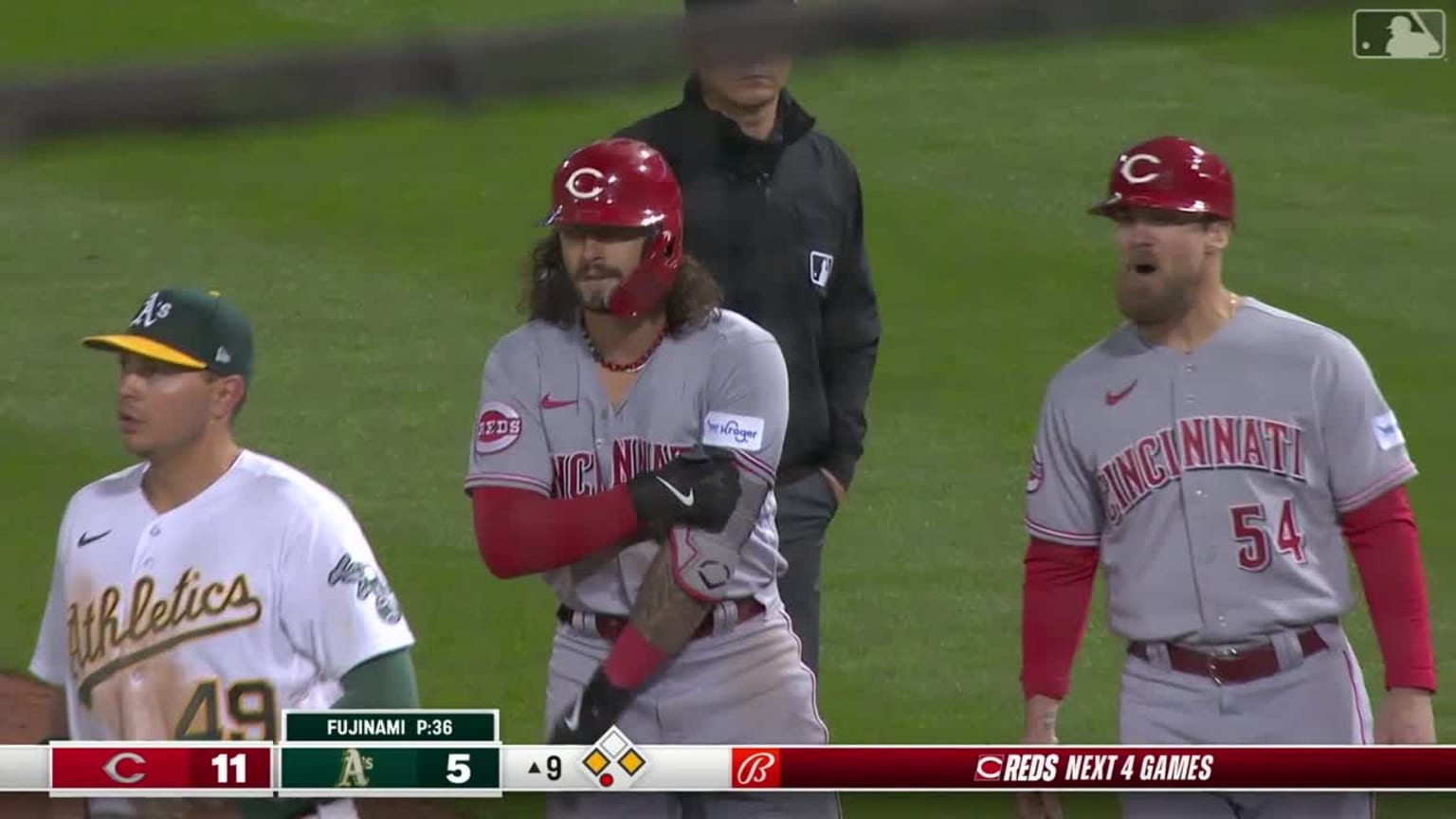 Jonathan India rips an RBI single to left field | 04/28/2023 ...