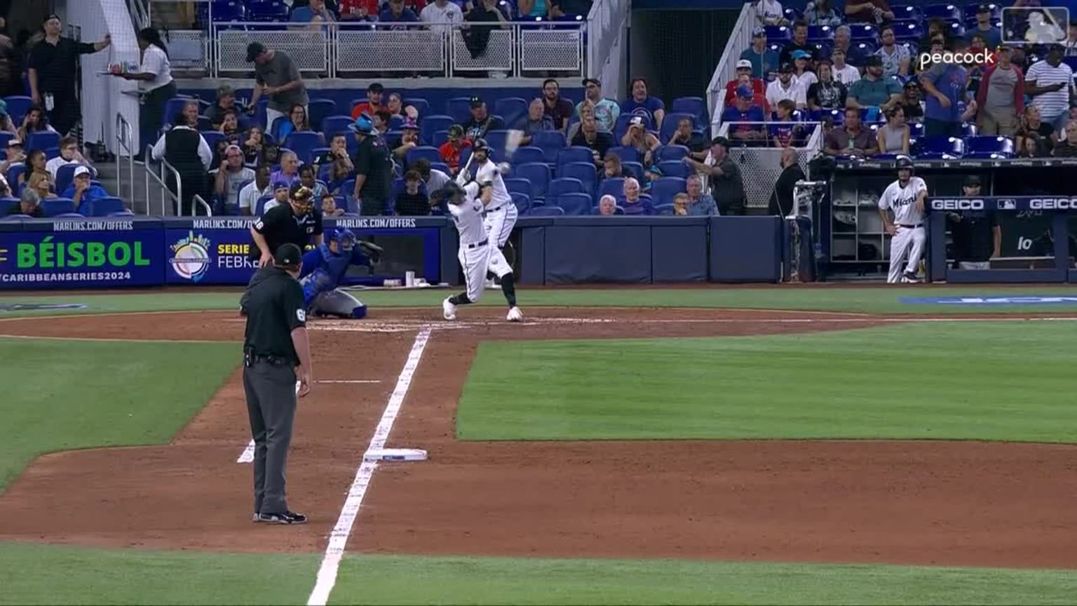 Garrett Hampson gives Marlins the lead | 04/30/2023 | MLB.com