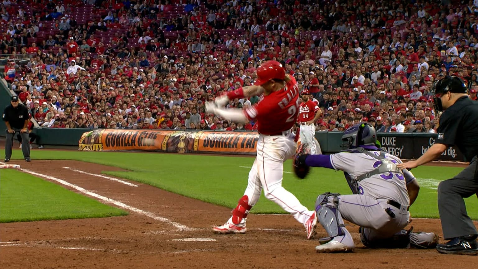 Jake Fraley hits an RBI double down right field line | 06/20/2023 ...