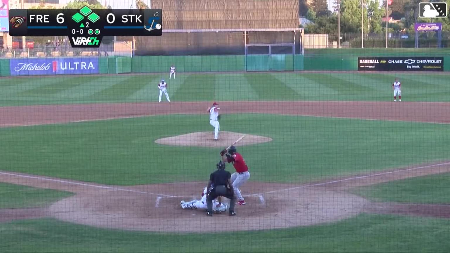 Ethan Holliday hits a grand slam (3) to left field. Kyle Fossum scores ...