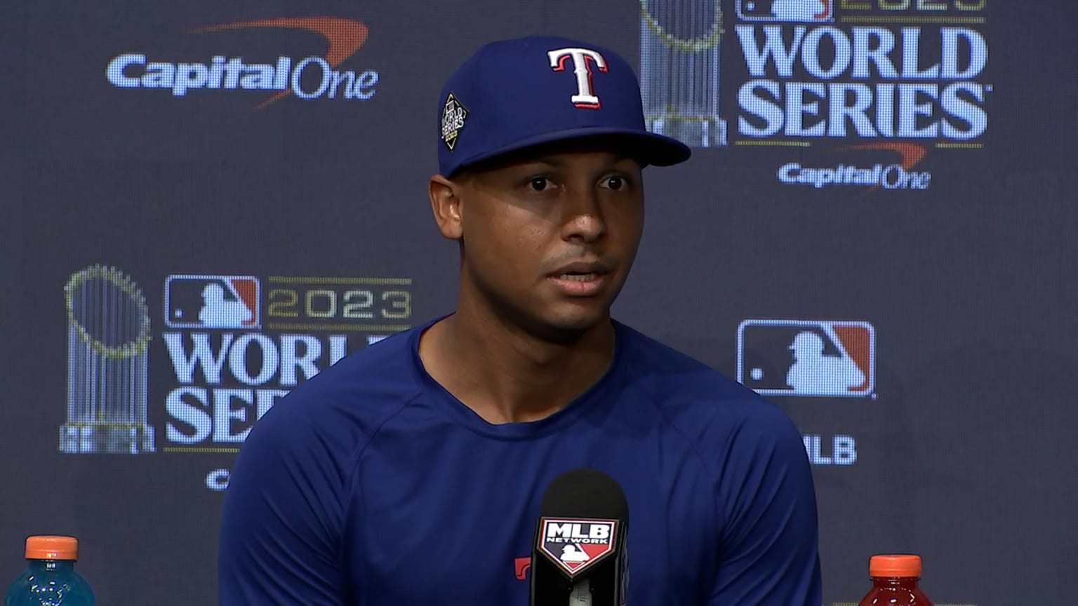 Leclerc sobre el bullpen de TEX | 28/10/2023 | Los Rangers de Texas