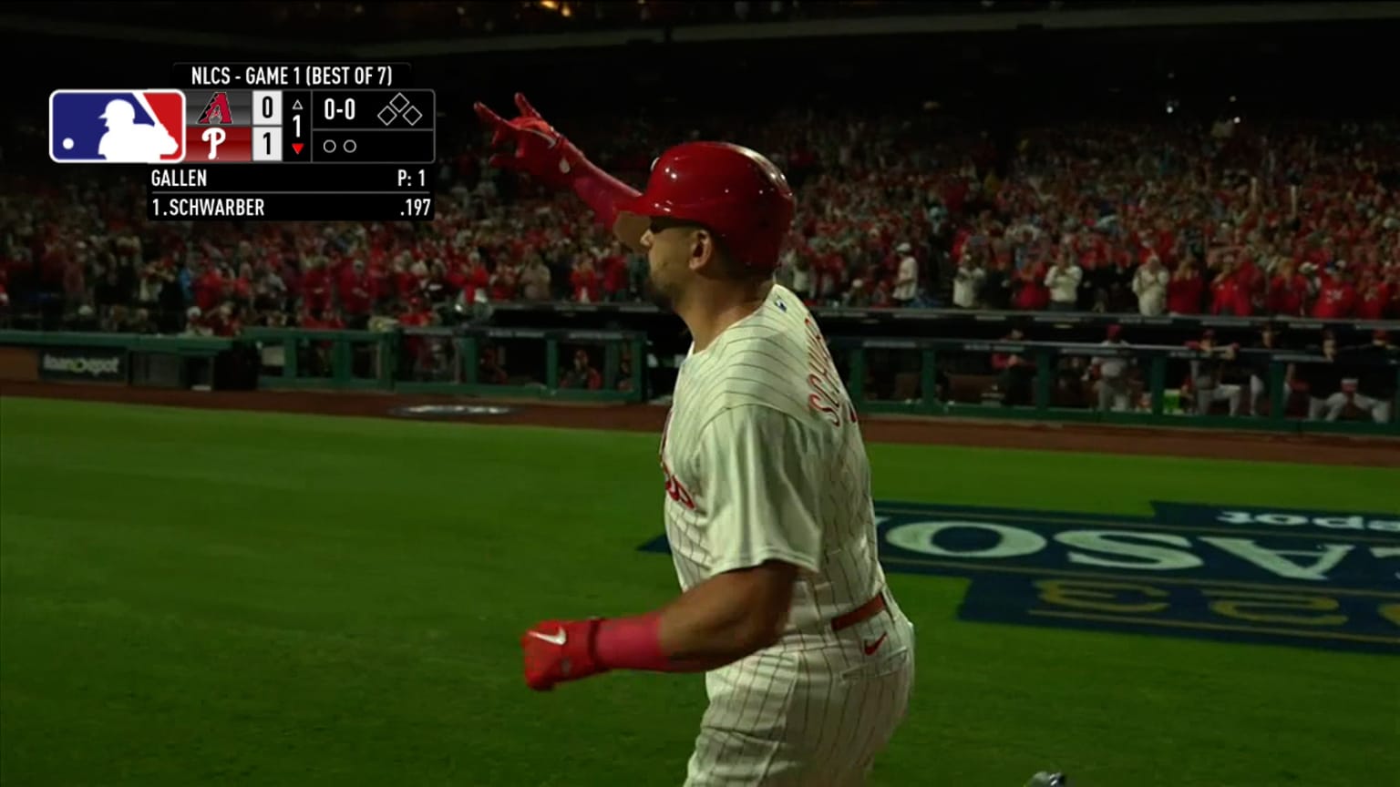 Listen to this alternate call of Schwarber's homer | 10/17/2023 ...