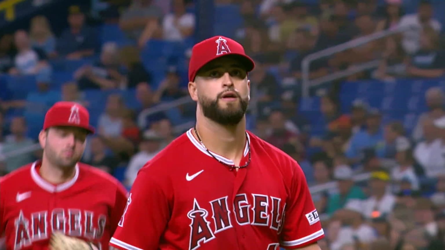 Patrick Sandoval strikes out seven in five frames | 09/19/2023 | Los ...