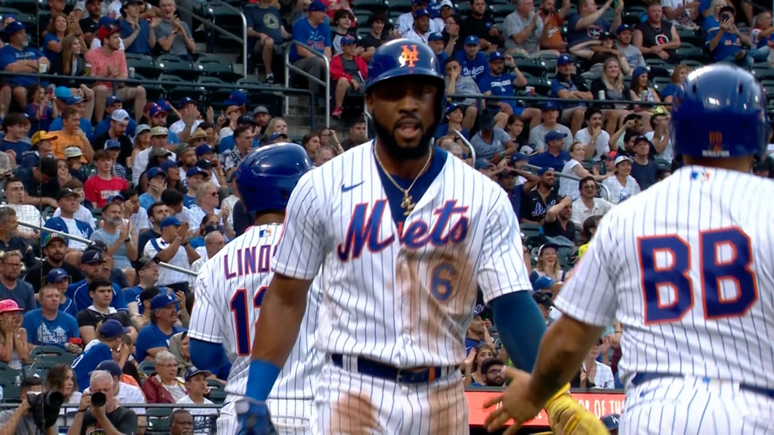 Nimmo hits into a fielder's choice, scoring a run | 07/16/2023 | New ...