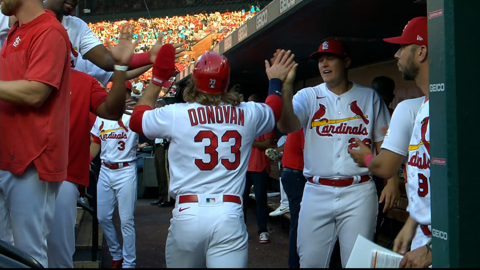 Brandon Donovan scores on a fielding error | 06/13/2023 | St. Louis ...