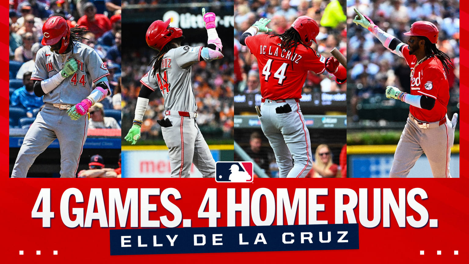 Elly De La Cruz's four homers in four games! | 06/15/2025 | MLB.com