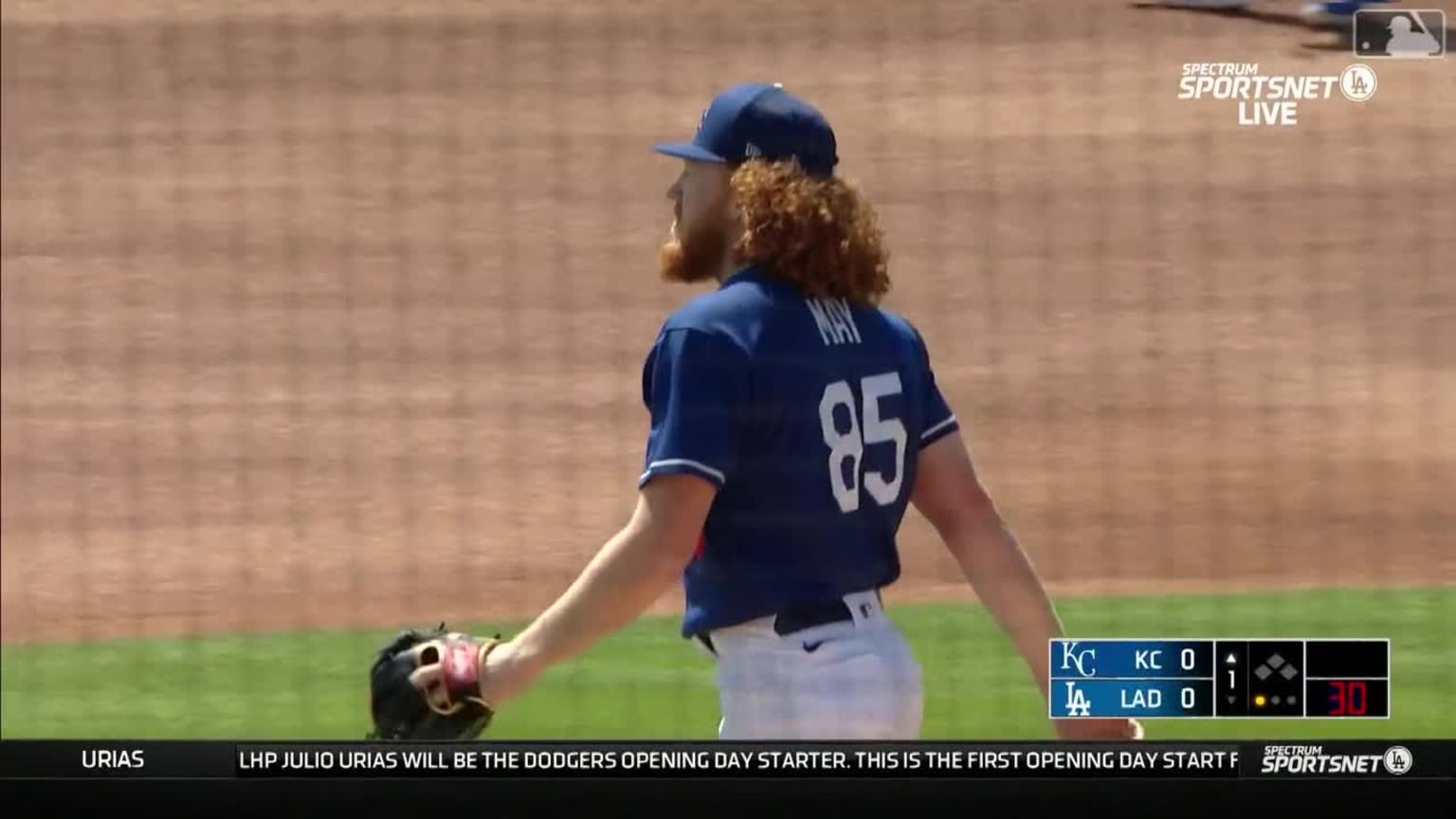 Dustin May fans four over 5 2/3 frames vs. Royals | 03/25/2023 | Los ...