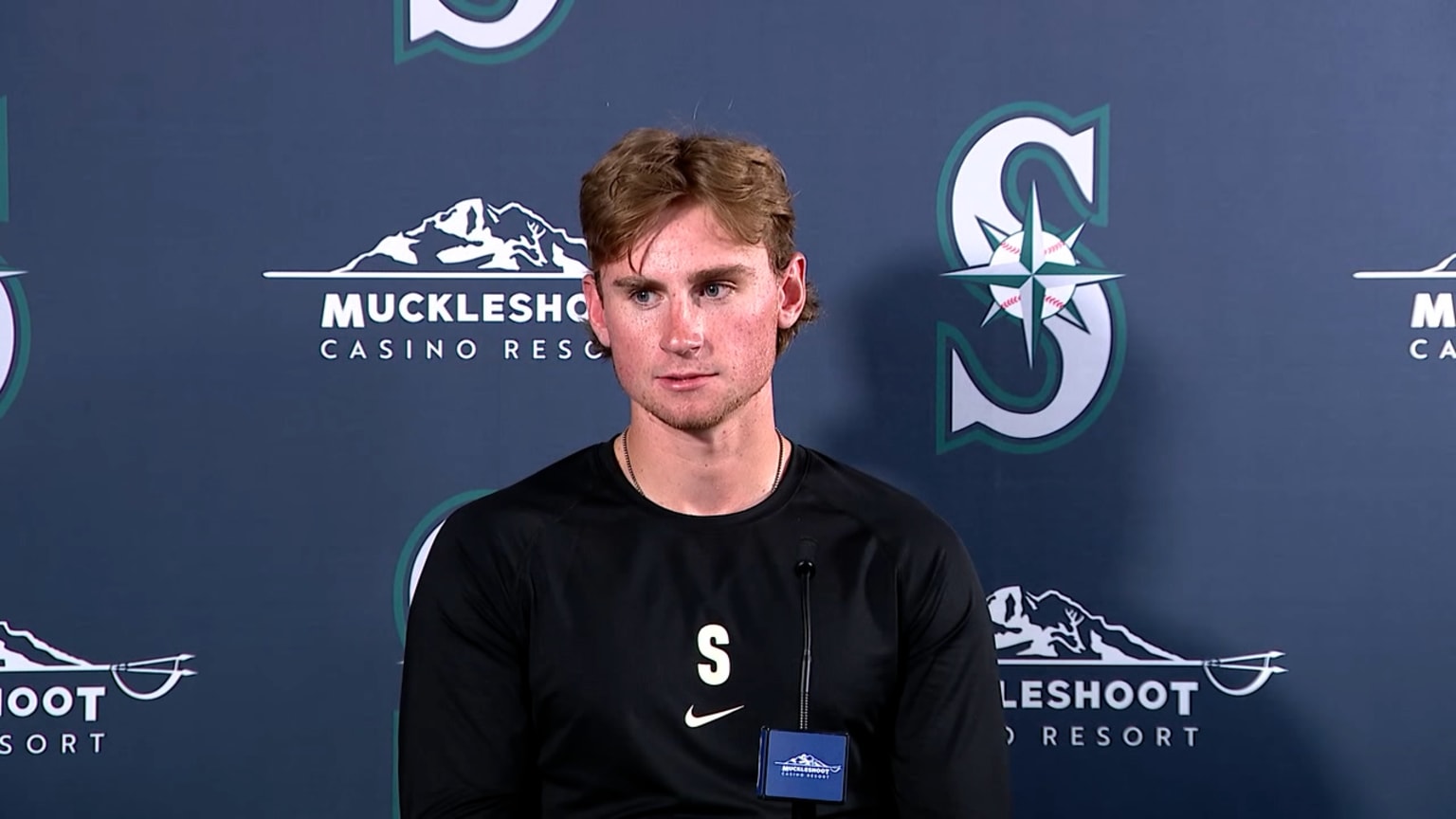Colt Emerson talks his call up, making his MLB debut | 17/05/2026 ...