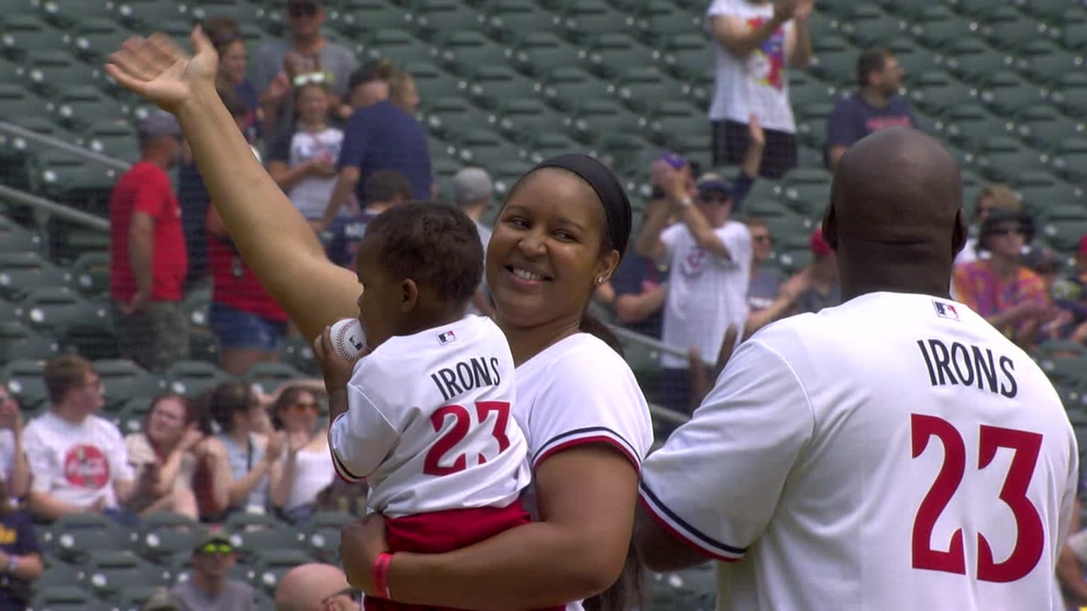 Maya Moore throws out the ceremonial first pitch | 06/14/2023 ...