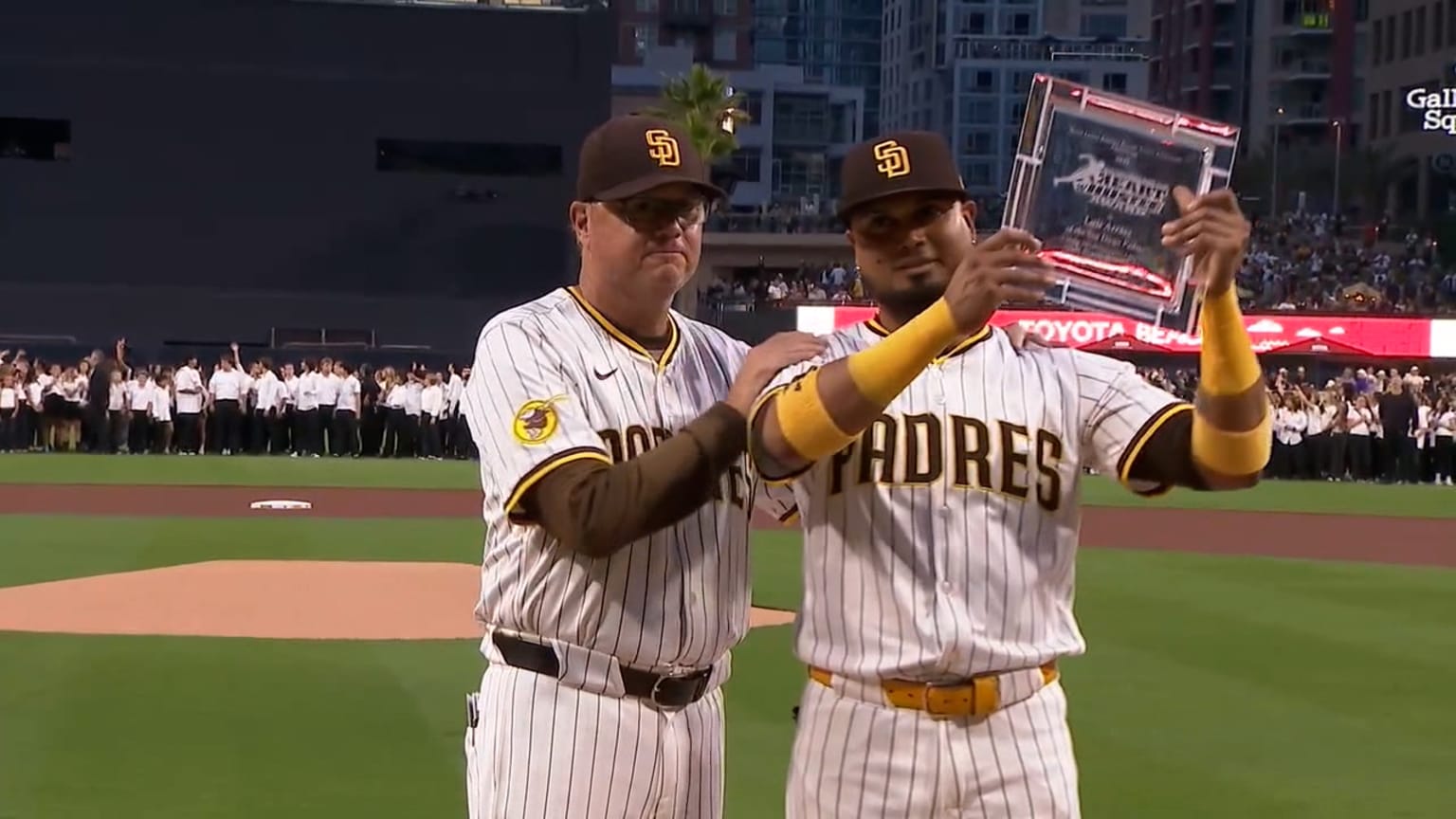 9/22/25 Home Plate Ceremony Heart and Hustle Award | 09/22/2025 | San ...