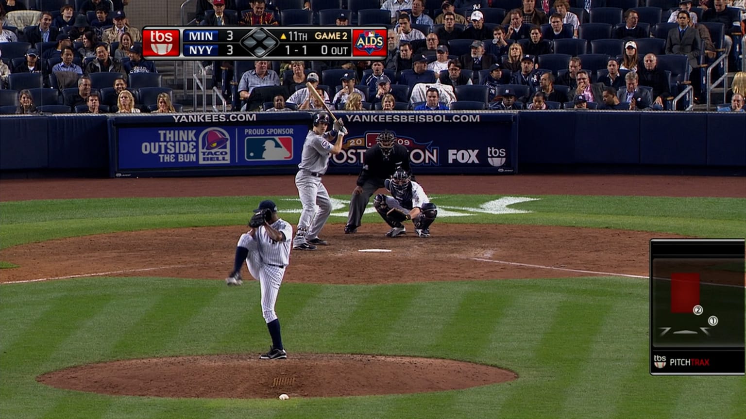 Joe Mauer smacks a close-call foul ball to left field | 10/09/2009 ...