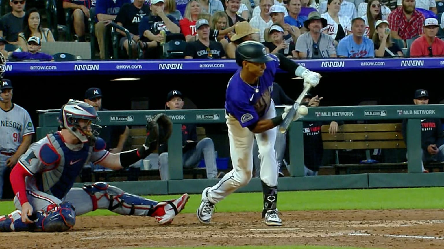 Ryan Ritter bunts, is removed due to sore finger | 07/19/2025 ...
