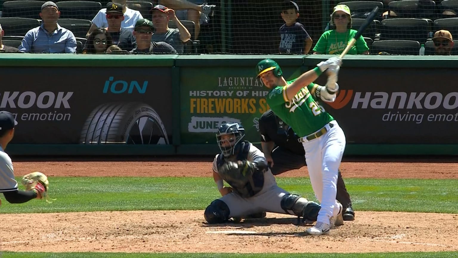 Brent Rooker lines single, cuts deficit in the 8th | 06/29/2023 | Athletics