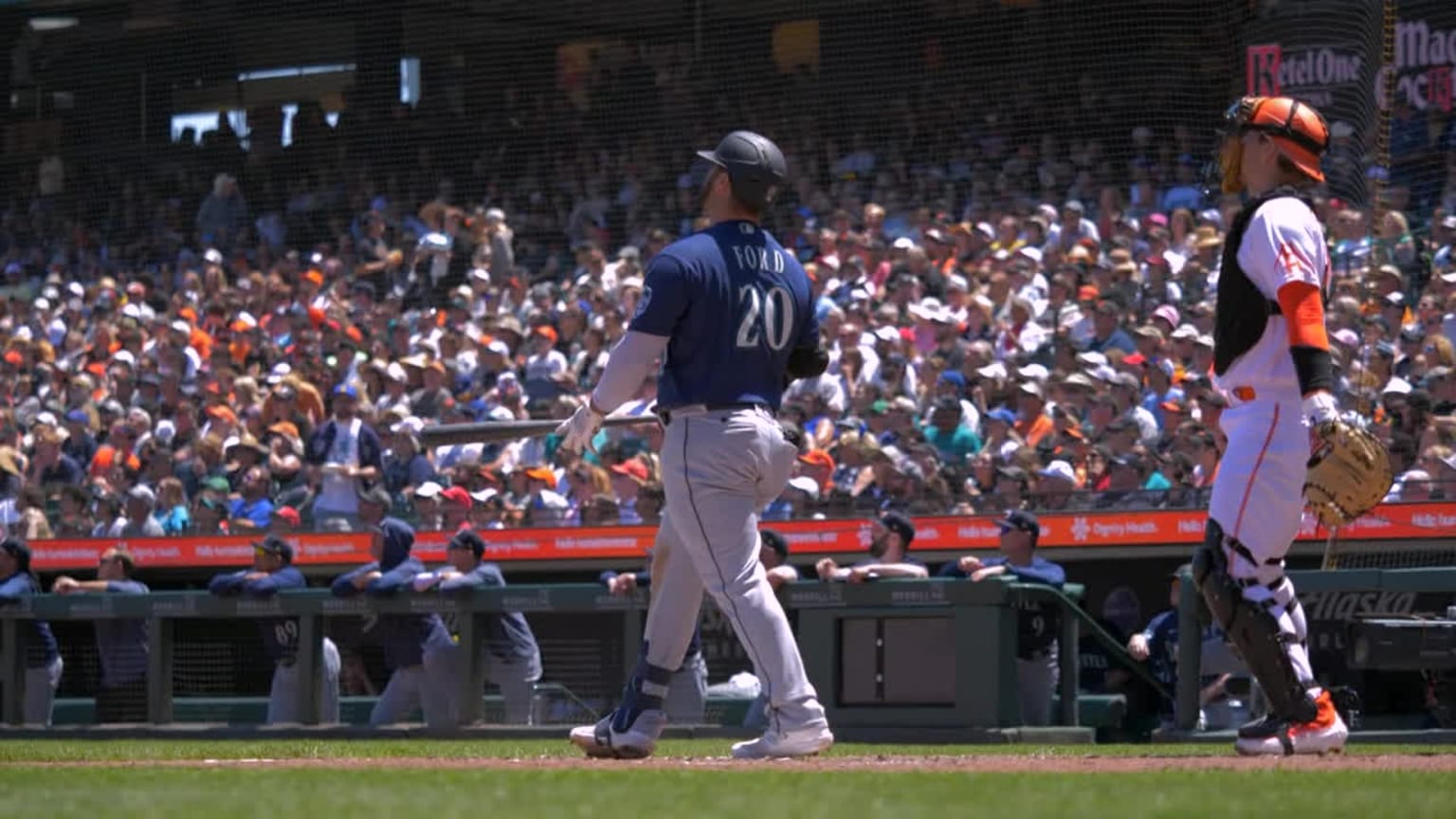 Mike Ford pega 4 hits incluido HR ante los Gigantes | 04/07/2023 | Los ...