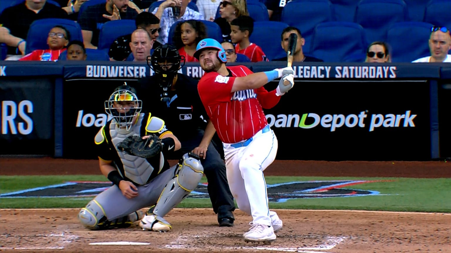 Jake Burger laces an RBI double | 03/30/2024 | Miami Marlins