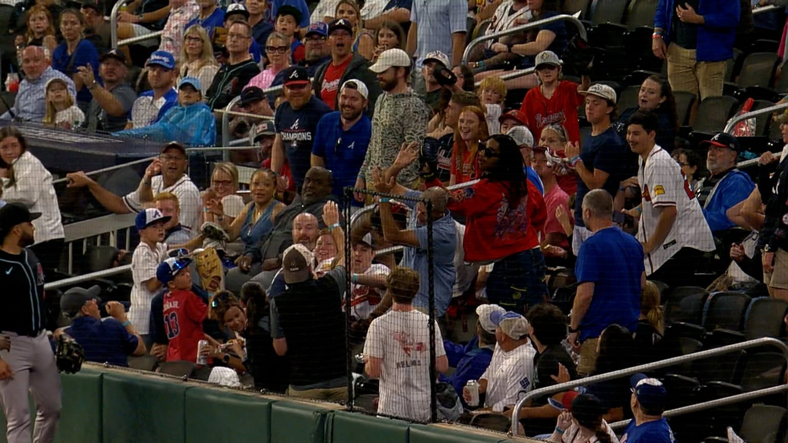 Braves fan makes a nice catch in the stands | 06/04/2025 | Atlanta Braves