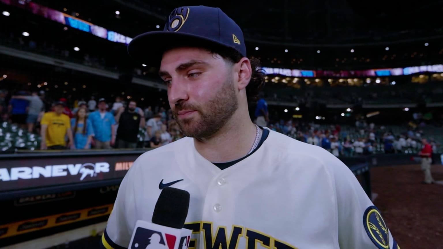 Garrett Mitchell on three-run home run vs. Cardinals | 05/26/2026 | MLB.com