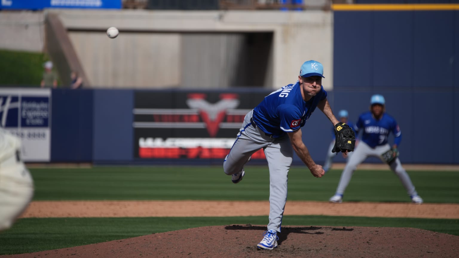 Ross Stripling's first strikeout with the Royals | 02/27/2025 | Kansas ...