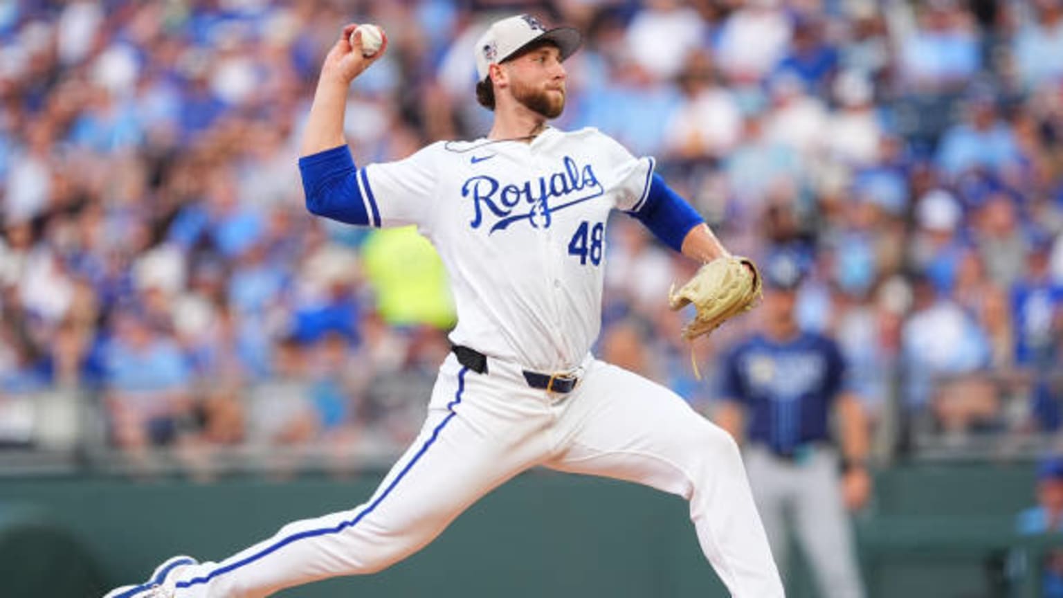 Alec Marsh fans Josh Lowe | 07/04/2024 | Kansas City Royals