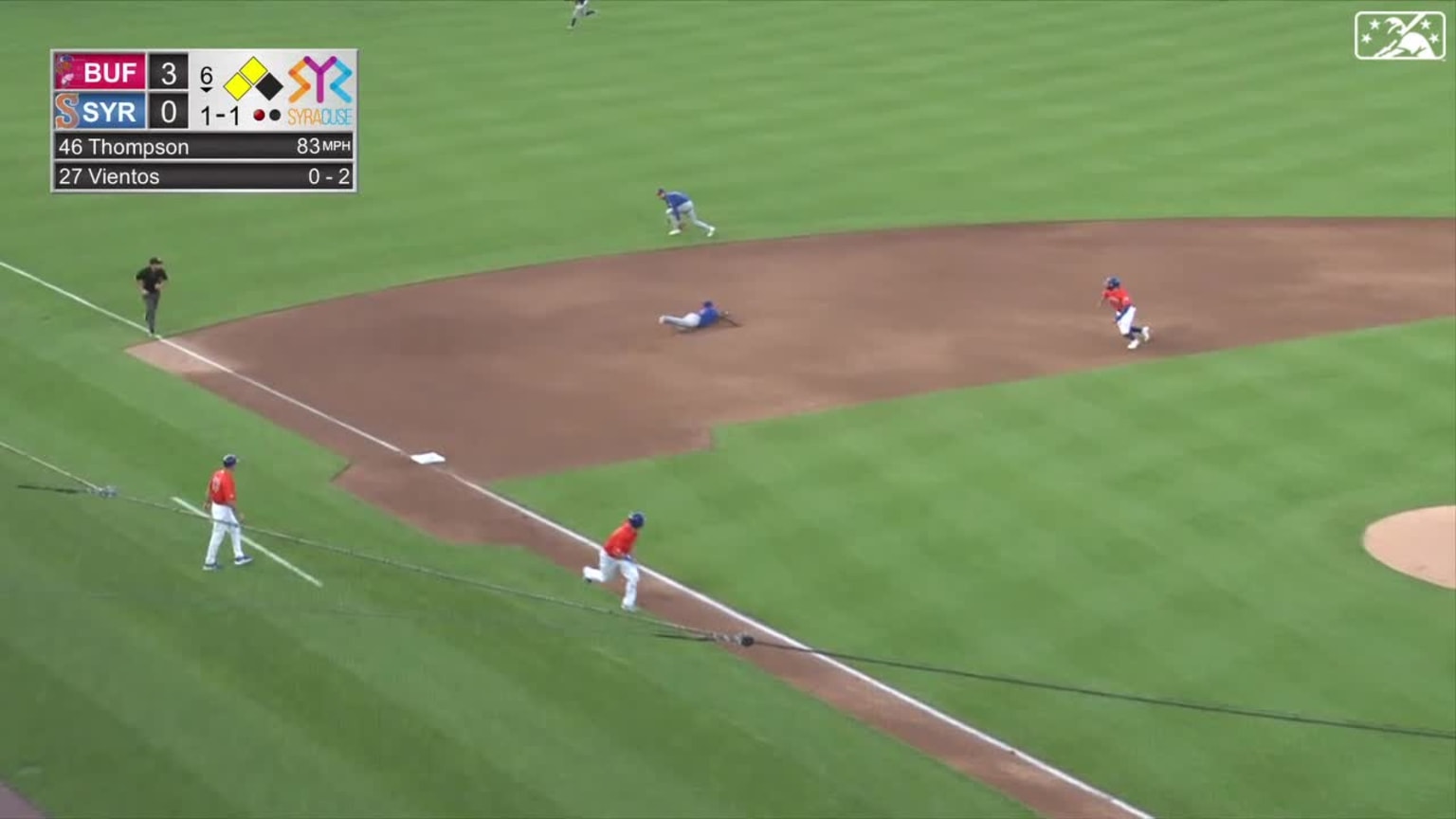 No. 4 prospect Orelvis Martinez's diving stop | 07/20/2023 | MLB.com