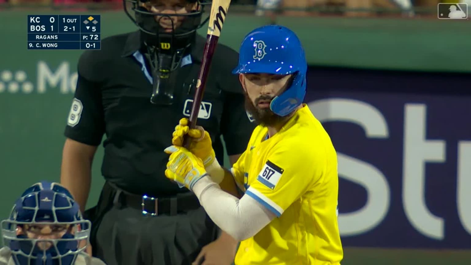 Connor Wong drills double, drives in Reyes in 5th | 08/07/2023 | Boston ...